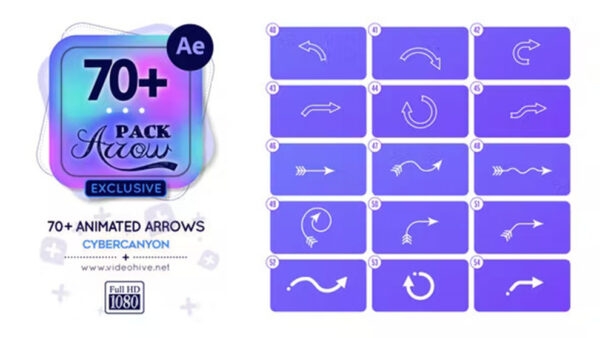 پروژه افترافکت مجموعه موشن فلش Arrow Pack - افکت ۲۴