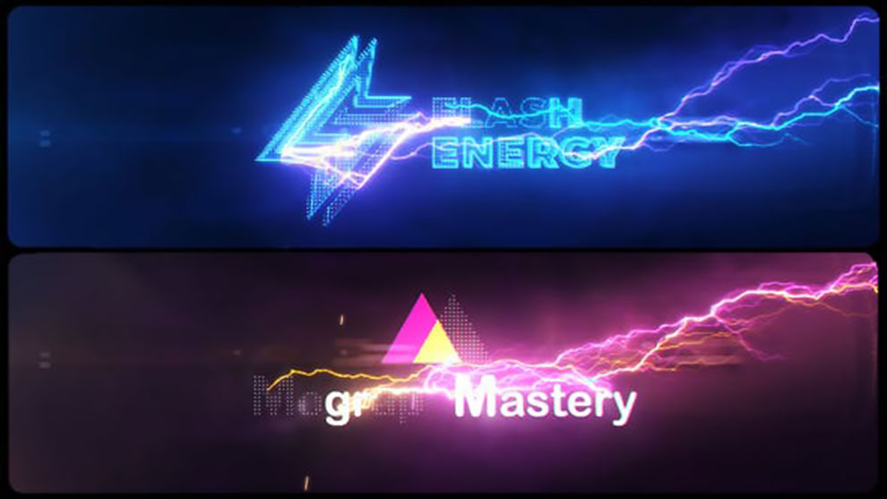 پروژه افترافکت نمایش لوگو با افکت انرژی Energetic Electrify Logo Reveal ...
